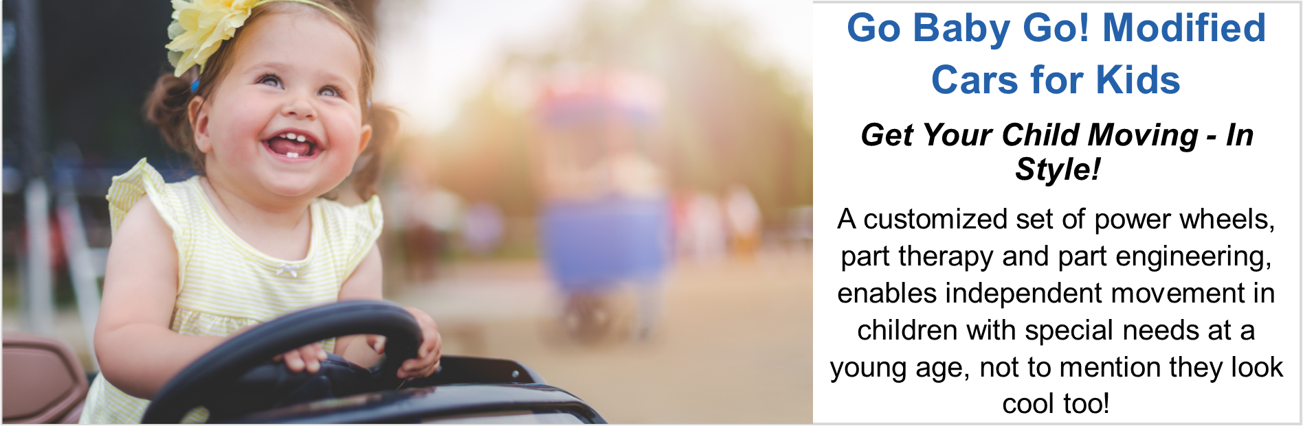 Go Baby Go Program - Children's Therapy Connection